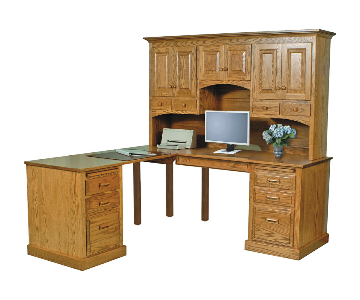 Traditional Corner Desk – AmishFirstFurniture